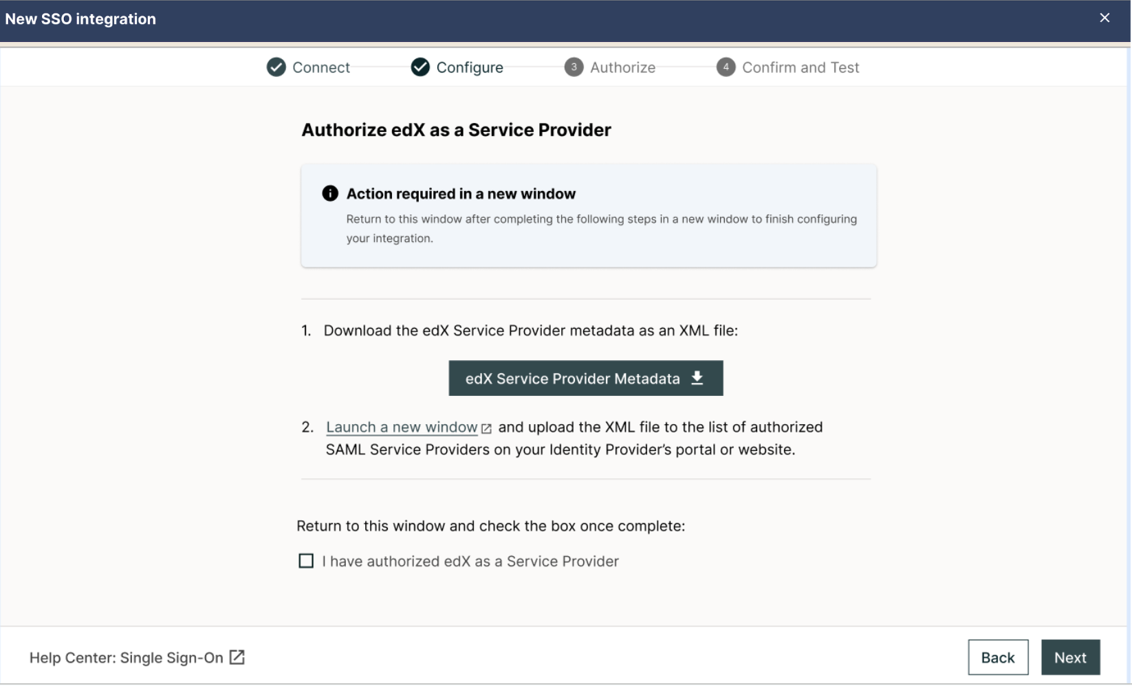 Configuring Single Sign-on (SSO) within the edX Admin Portal